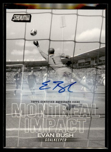 2018 Topps Stadium Club MLS AUTO BLACK & WHITE #2 Evan Bush #39/99 | eBay
