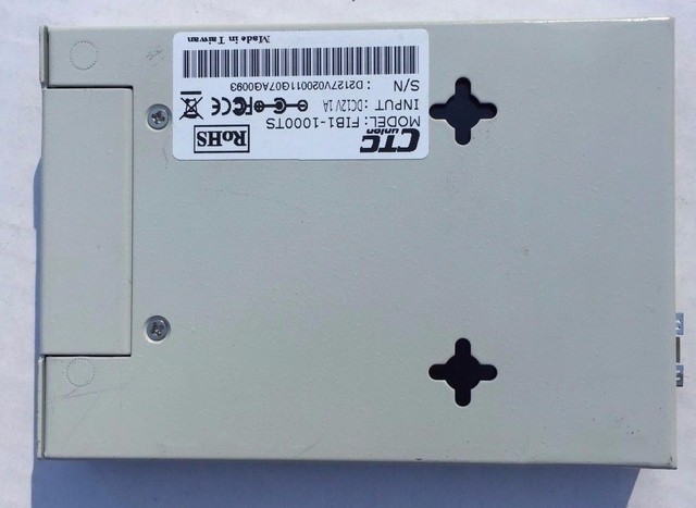 CTC Union T1 to Multimode Fiber Optic Media Connector Modem Fib1-1000ts ...