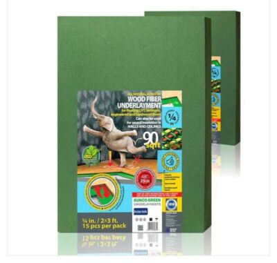 3 Mm 1/8 Inch Wood Fiber Flooring Underlayment For Laminate Vinyl Lvt ...