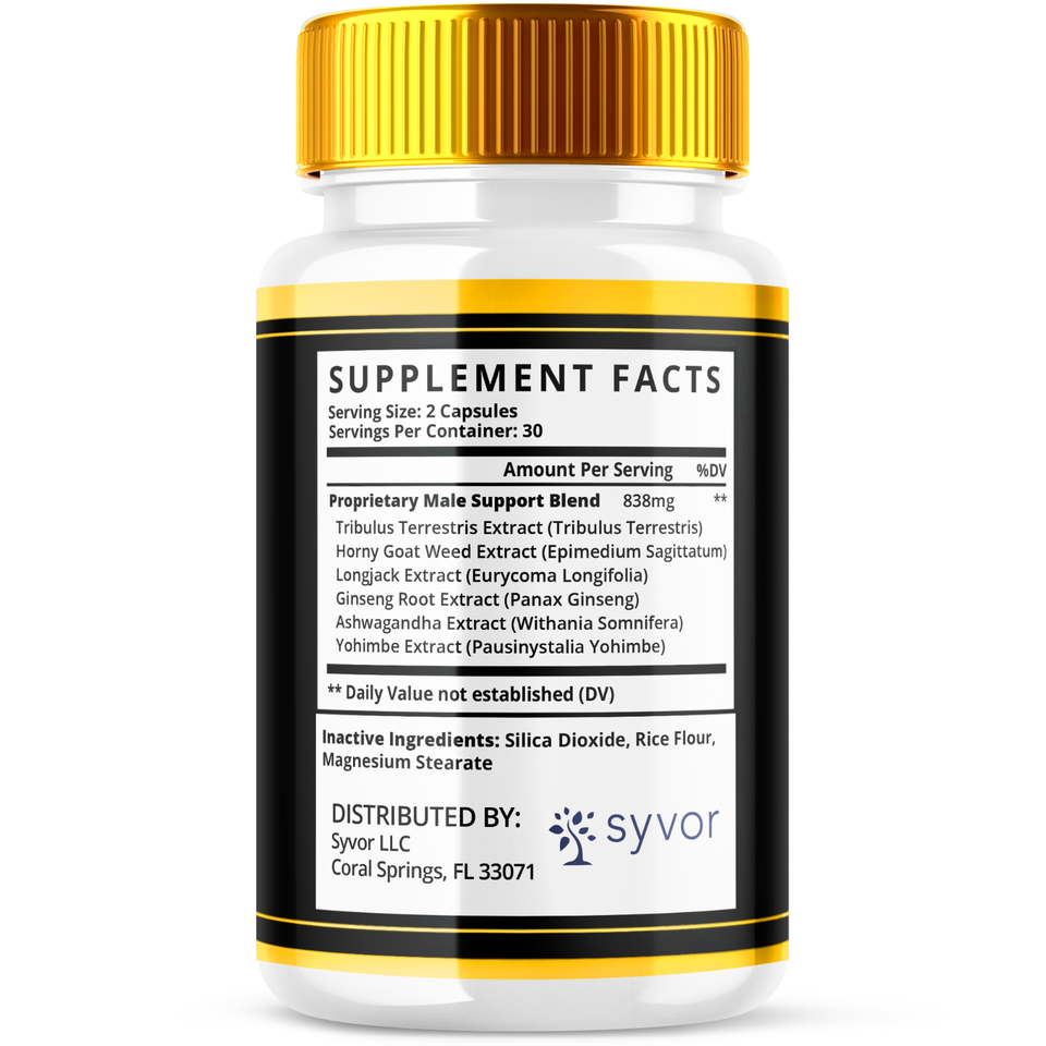 Huntercaps Advanced Supplement Pills for Men with Natural Ingredients ...