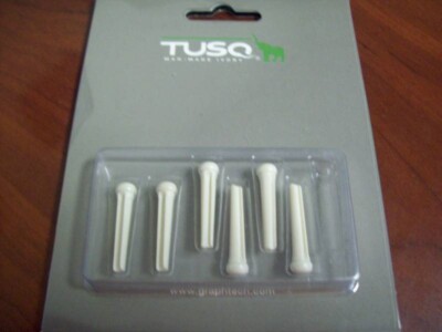 NEW - Graph Tech PP-1100-01 Tusq Bridge Pins, White, No Dot | eBay