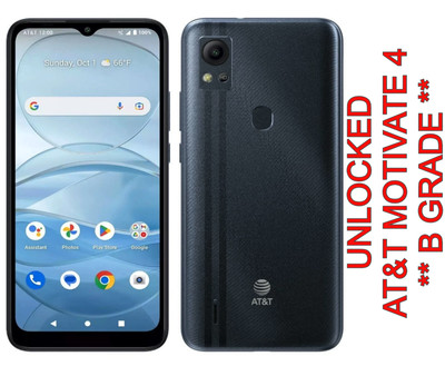 UNLOCKED AT&T Motivate 4 SL112A 32GB 3GB Android 4G LTE Smart Phone *B ...