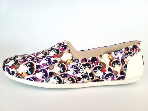 BOBS Grumpy Cat Shoes Memory Foam Loafers Women size 9 NEW no box | eBay