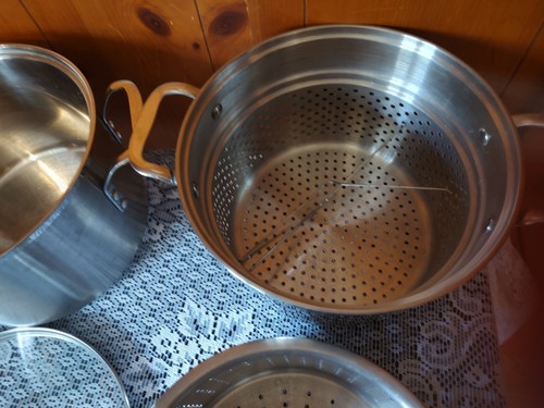 Calphalon stainless steel 8 qt. Stock Pot #8608 With Lid and Steam ...