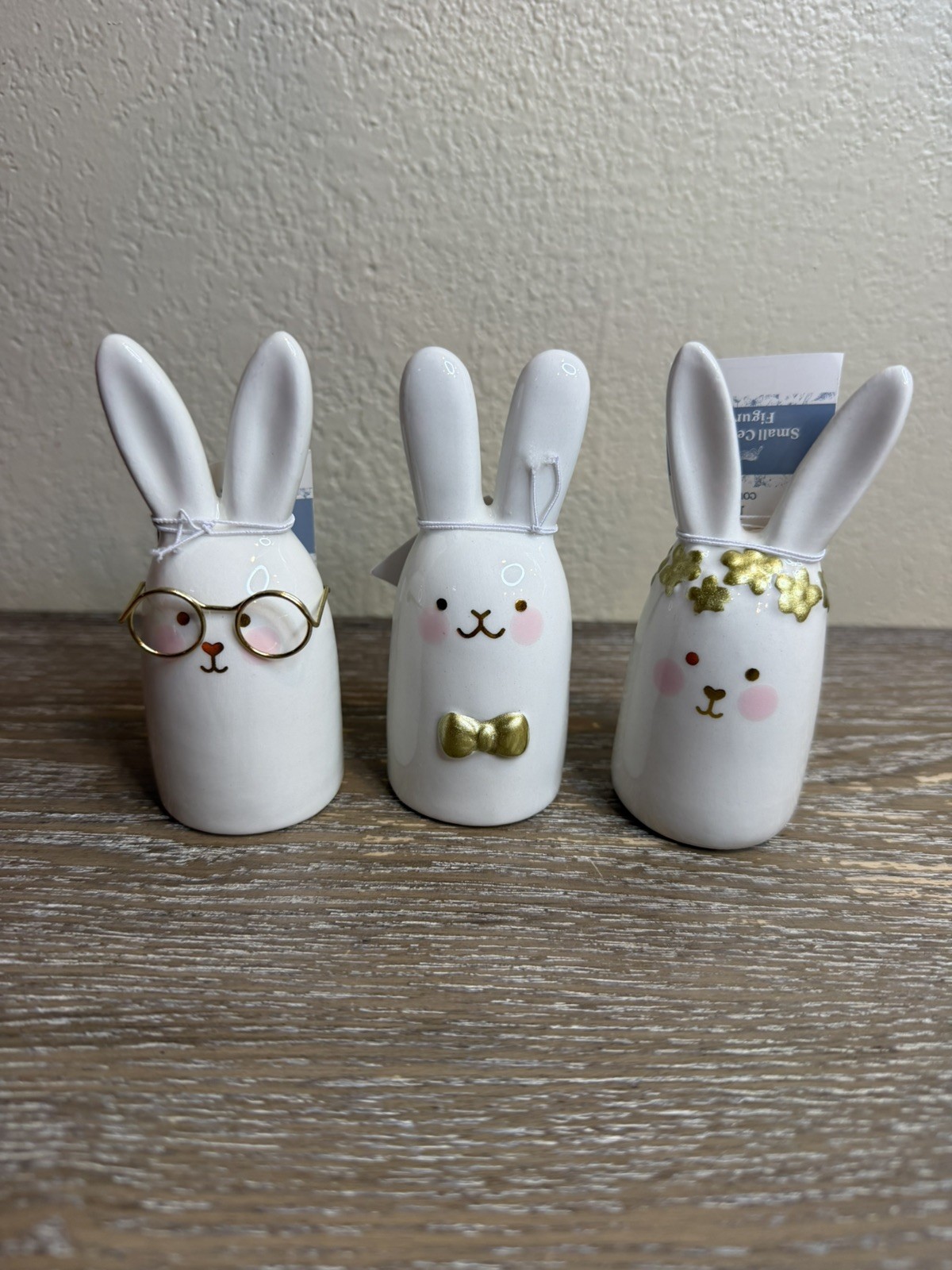 Target Bullseye Playground Easter 2026 Set Of 3 White Ceramic Bunnies ...