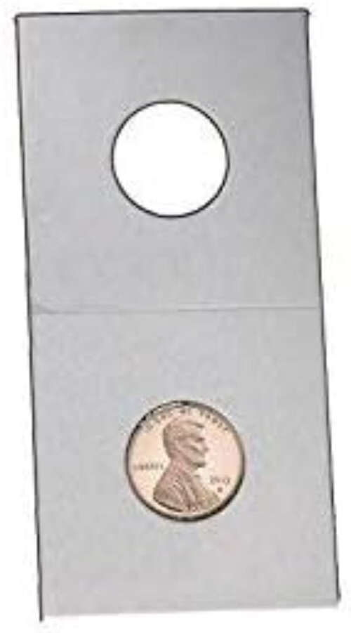 2x2 Staple Paper Coin Holder Penny/Cent, 500 Pack | eBay
