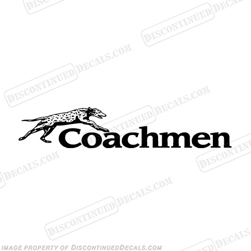 Fits Coachmen RV Motorhome Decal - Style 2 - Black 9" x 39.5" | eBay