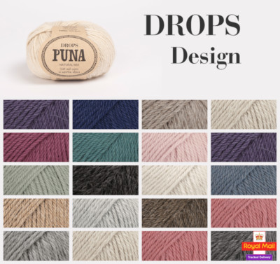 Drops Puna Natural Mix DK 50g 100% Alpaca Knitting Crochet Yarn | eBay UK
