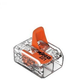 WAGO 221 Compact Splicing Connector, 600VAC, 20A, 2 Poles | eBay
