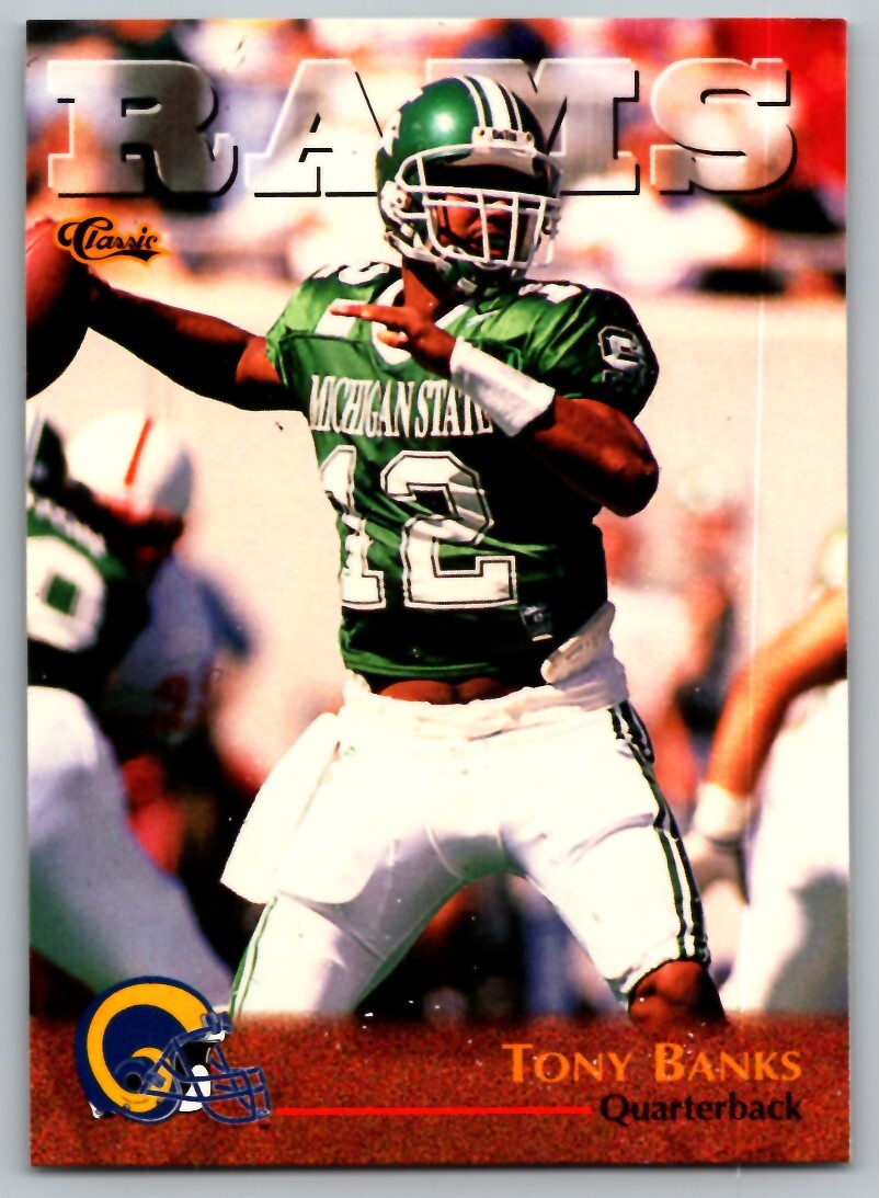 1996 CLASSIC NFL ROOKIES TONY BANKS RC ST. LOUIS RAMS #50 | eBay
