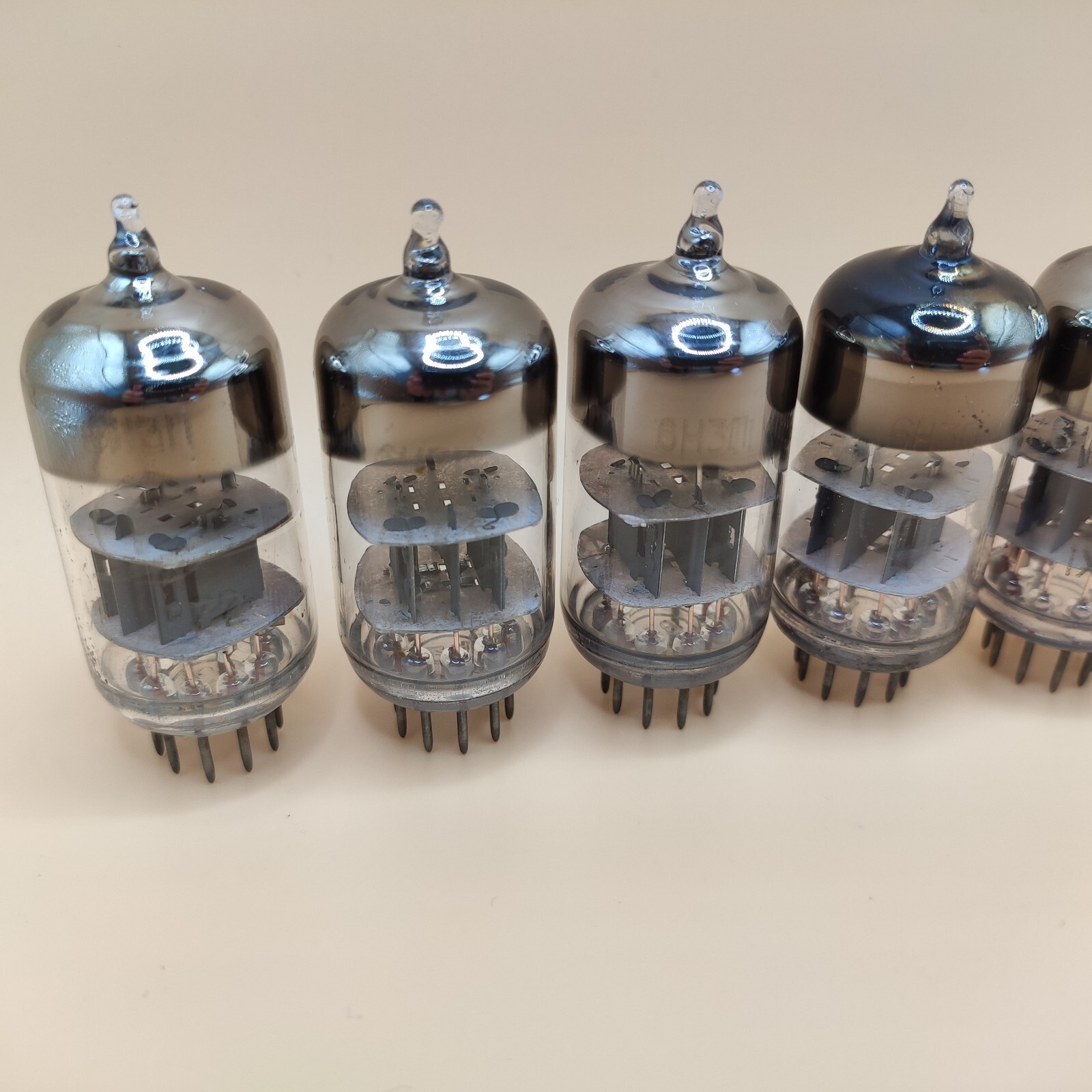 6N3P x 8PIÈCES MINI TUBE DOUBLE TRIODE USINE OKTYABR INUTILISÉ ~*2C51 ...