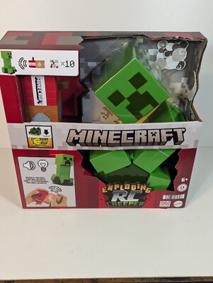 Minecraft exploding Creeper RC Vehicle Remote Control 10” w/ DLC Codes ...