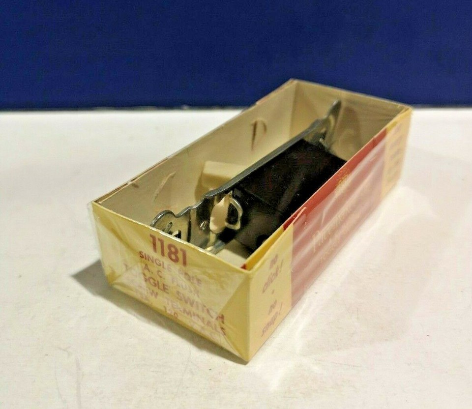 Harvey Hubble IVORY 1-POLE AC Quiet Toggle Light Switch Device USA 1181 ...
