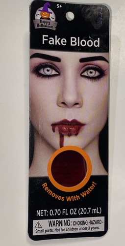 Fake Blood Halloween Vampire Zombie Face Make Up Fancy Dress Theatrical ...