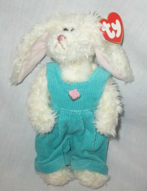 1993 Ty Beanie Baby Ivy Bunny Rabbit Jointed Plush Attic Treasures ...