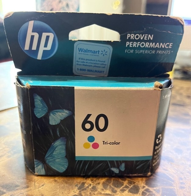 HP TRI COLOR 60 Ink Cartridge CC640WN140 883585702534| eBay