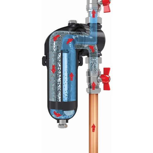 Boilermag 28mm Central Heating In-Line Magnetic Filter Sludge Remover ...
