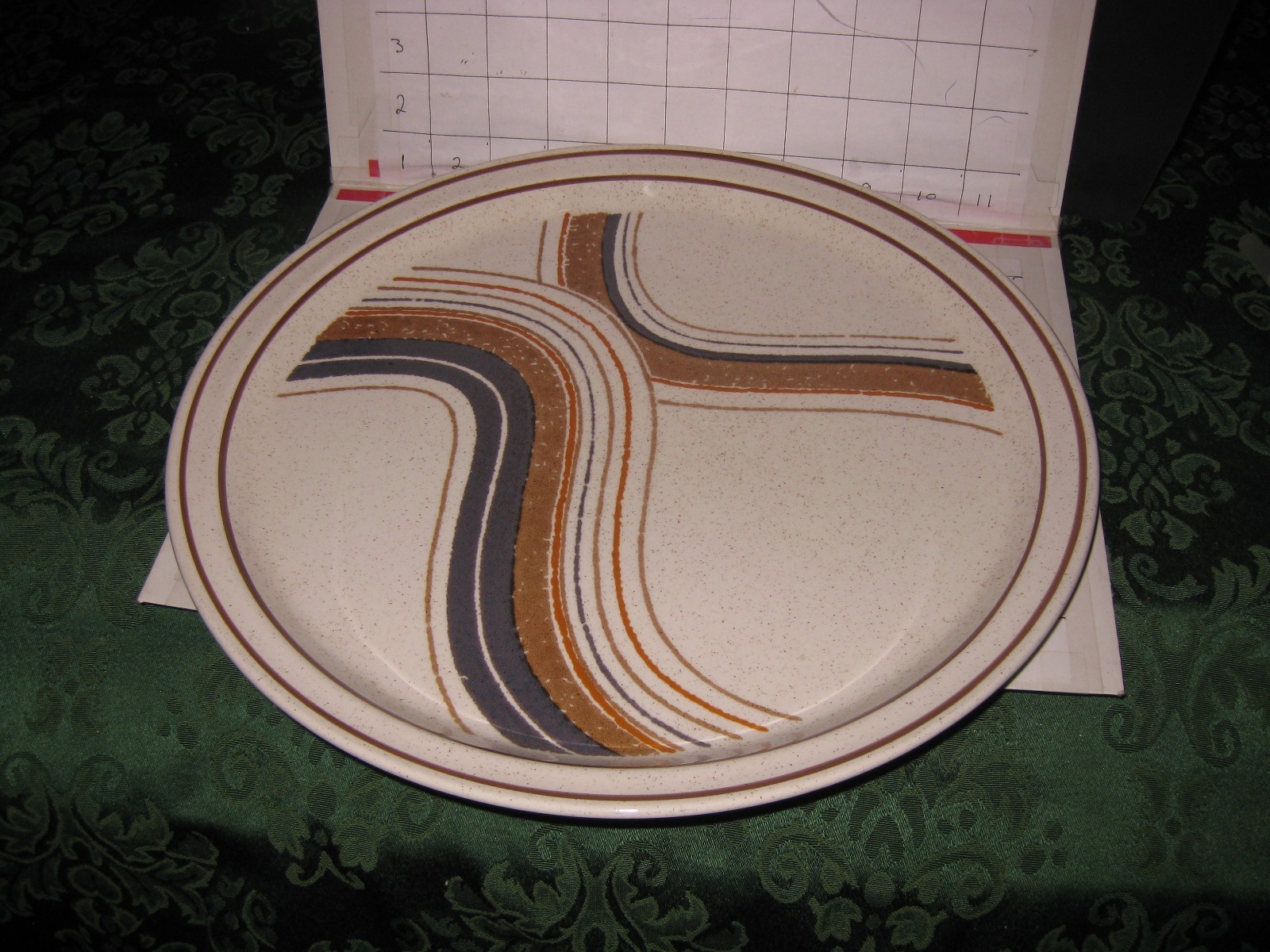 Shannon Pottery MISSOURI Lrg. 12 1/2" Serving Platter Aran Stone Line ...