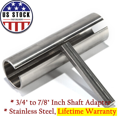 3/4" to 7/8" Shaft Adapter Pulley Bore Reducer Sleeve Bushing W/ Key US ...