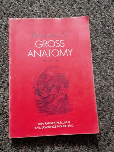 Review of Gross Anatomy by Ben Pansky 1975 | eBay