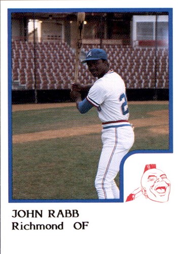 1986 Richmond Braves ProCards #18 John Rabb Los Angeles California ...