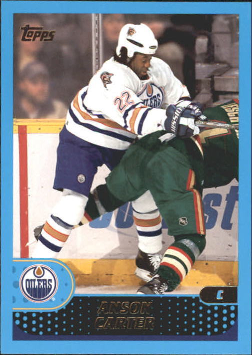 2001-02 Topps Oilers Hockey Card #198 Anson Carter | eBay