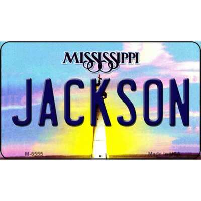 Jackson Mississippi State License Plate Tag Magnet M-6555 | eBay