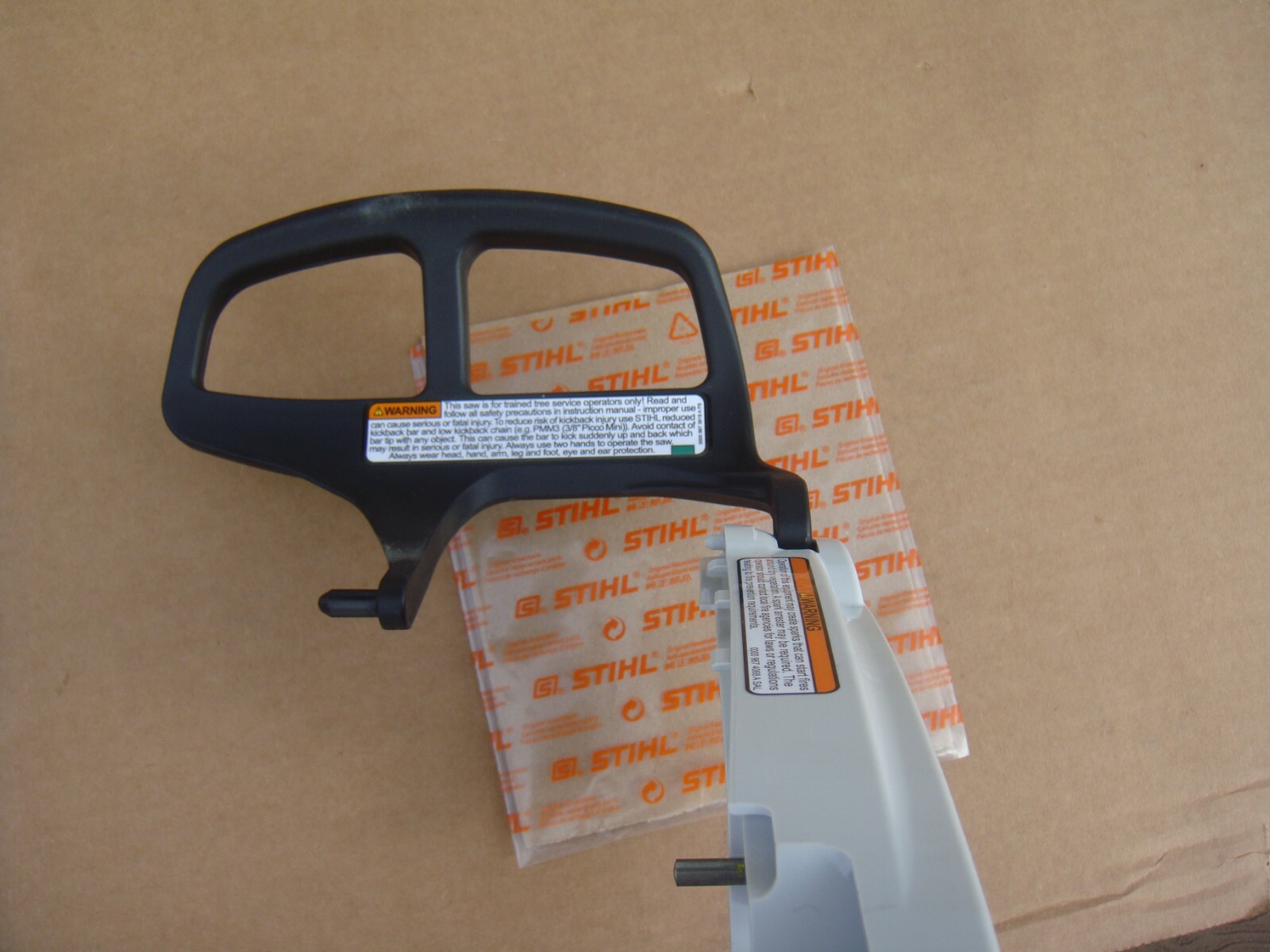 GENUINE STIHL MS193T MS194T CHAINSAW CLUTCH SIDE BRAKE HANDLE COVER ...
