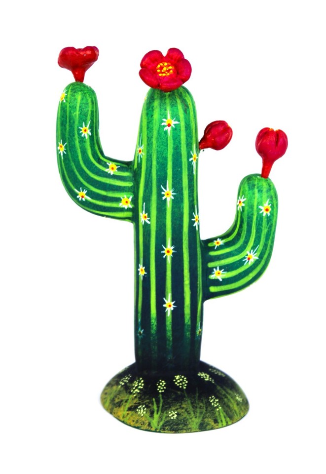 Oaxacan Wood Carving Julia Fuentes Owl Cactus Oaxaca Mexican Folk Art ...