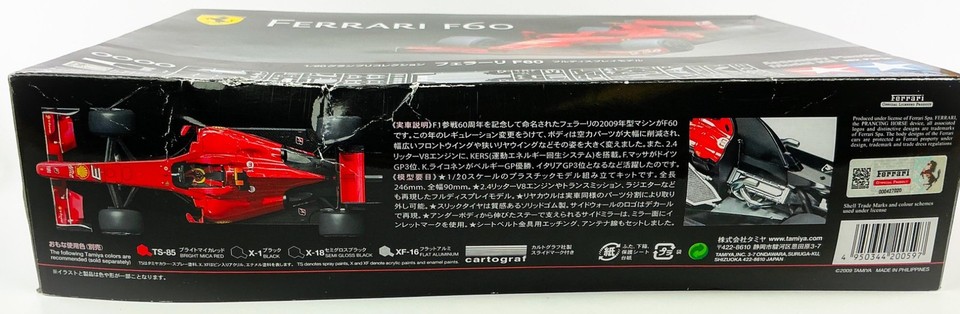 Tamiya 20059 Ferrari F60 Grand Prix Collection 1/20 Scale Plastic Model ...