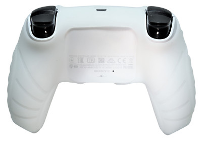 Silicone Cover For PS5 Controller Case Skin - Clear White Ultra Grip ...