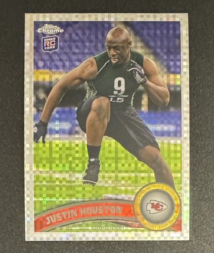 Justin Houston 2011 Topps Chrome ROOKIE Xfractor #115 - Kansas City ...