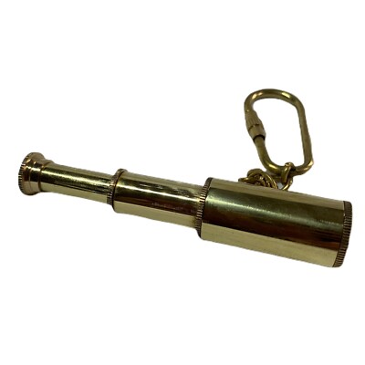 BRASS NAUTICAL KEYRINGS KEY CHAIN SHIPS TELESCOPE - Ships FROM ...