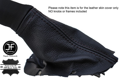 BLACK STITCHING E BRAKE EMERGENCY LEATHER BOOT FITS DODGE VIPER 2003 ...