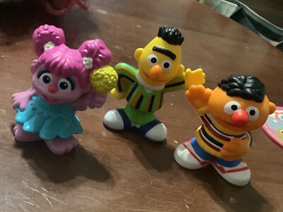 Sesame Street ~Abby Cadabby and Bert & Ernie Figures~Playskool~Hasbro ...