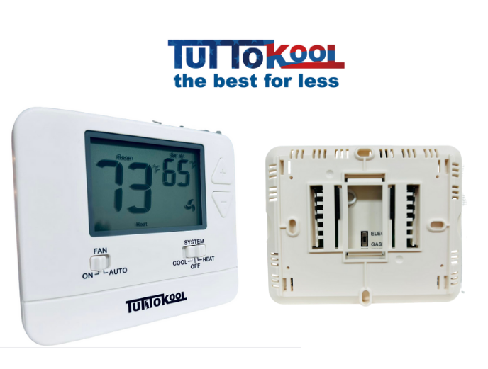 Tuttokool TK701 1 Heat/ 1 cool thermostat | eBay