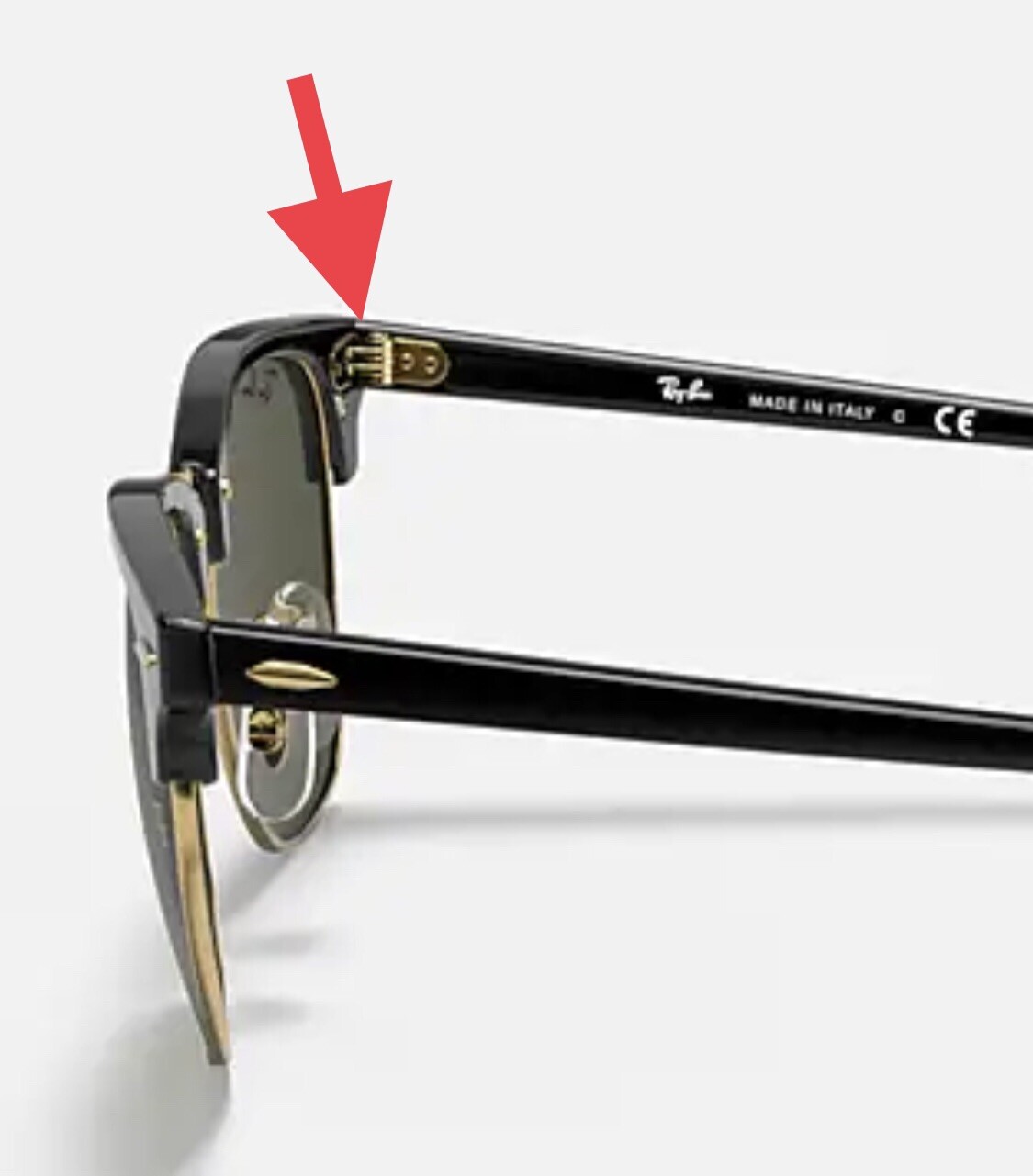 Ray Ban RB3016 RX5154 Clubmaster RB2398 Golden Replacement Temple Hinge ...