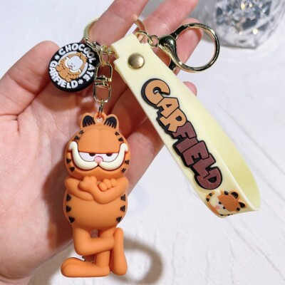 Garfield Keychain Keyring Pendant Bag Charm Cartoon Cat Gift | eBay UK