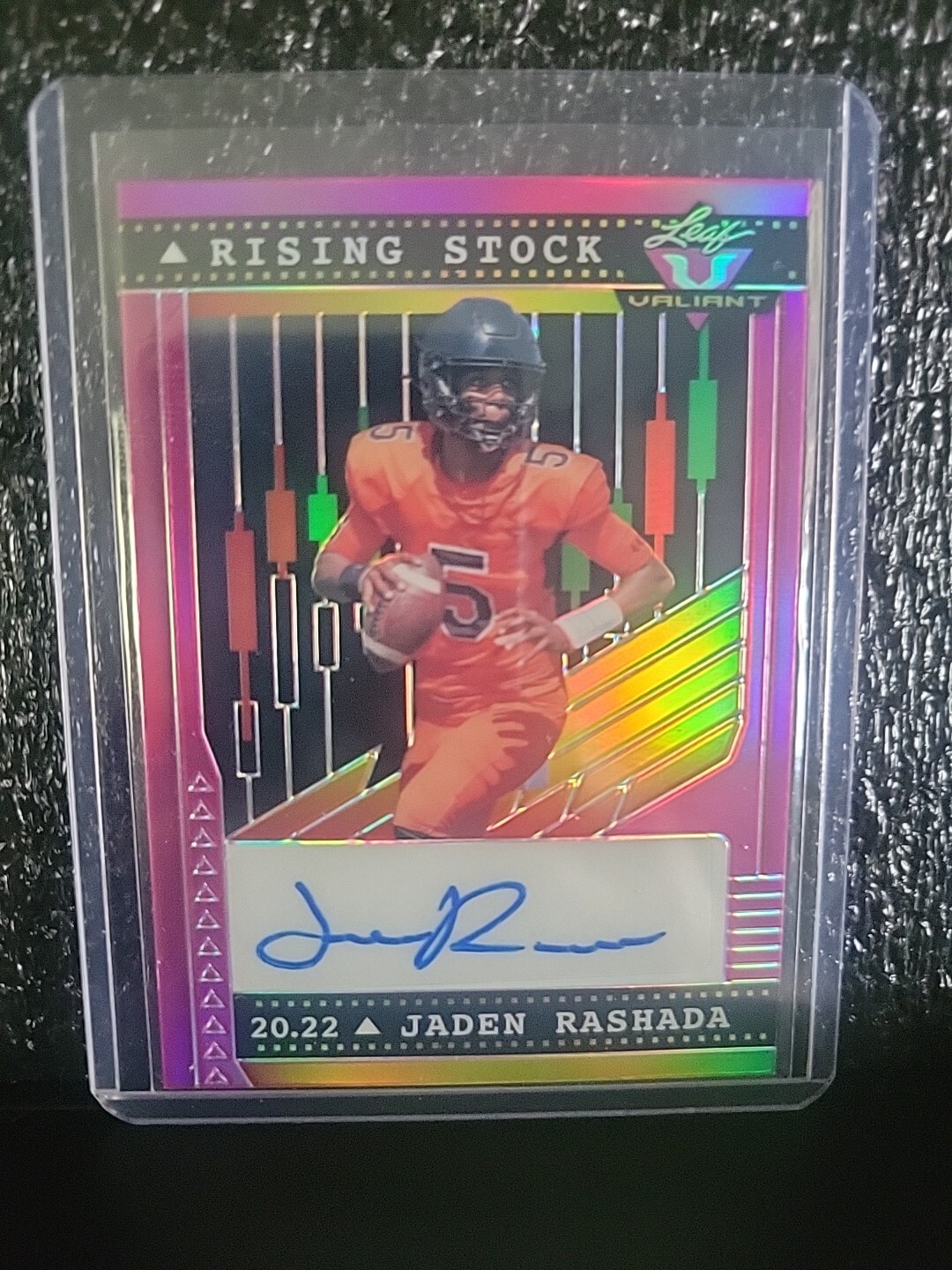 2022 Jaden Rashada Rising Stock Autograph Pink 1/7 | eBay
