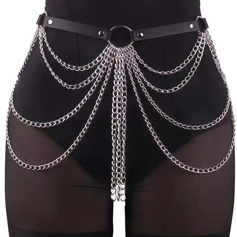 Women Sexy Body Chain Harness Belly Waist Chain Accessories Adjustable ...
