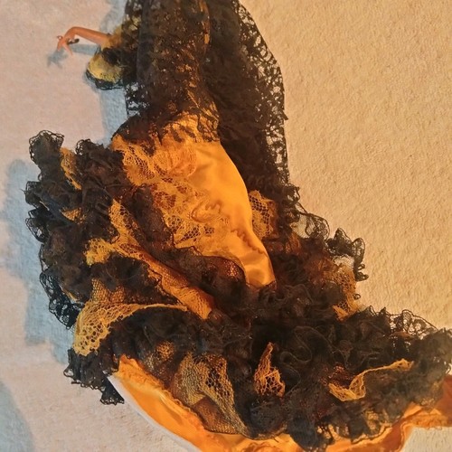 Vintage 13" Marin Chiclana Spanish Flamenco Clapping Dancer Doll Yellow ...