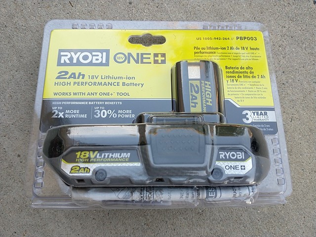 Ryobi One 2 Ah 18v Lithium Ion Battery - PBP003 for sale online | eBay