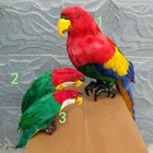 Fake Artificial Parrot Feathered Bird Garden Home Decor Taxidermy ...