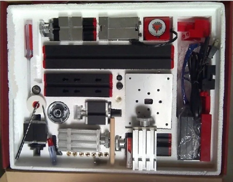 All-Metal 6 in 1 Mini Lathe Milling Drilling Wood Turning Jag Combined ...