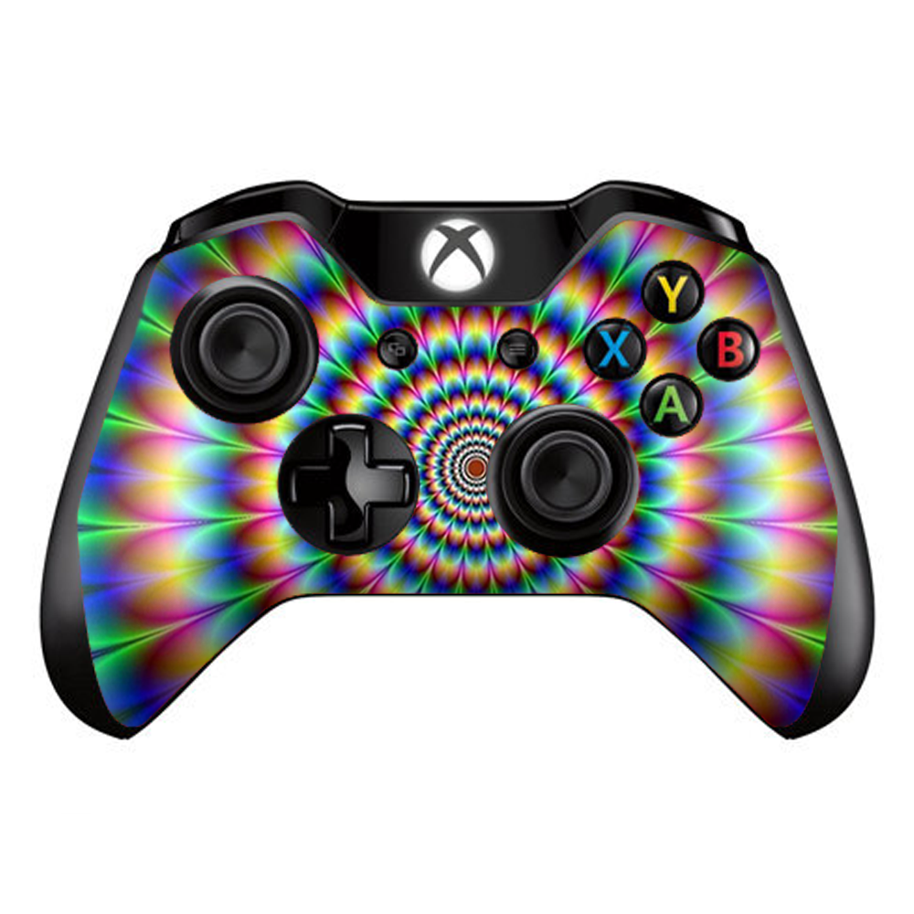 Skins Decal Wrap for Xbox One / One S Controller Trippy hologram dizzy ...