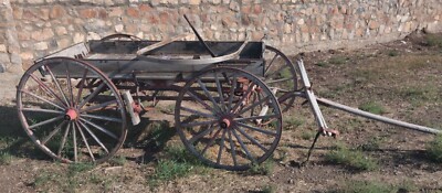 antique horse drawn load wagon | eBay