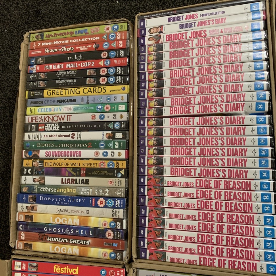 6x BOXES OF DVD BLU-RAY WHOLESALE JOB LOT - MIXED TITLES - BRAND NEW ...
