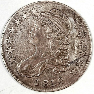 1810 O-110 Capped Bust Silver Half Dollar ☆☆ Circulated R2 ☆☆ 117 | eBay