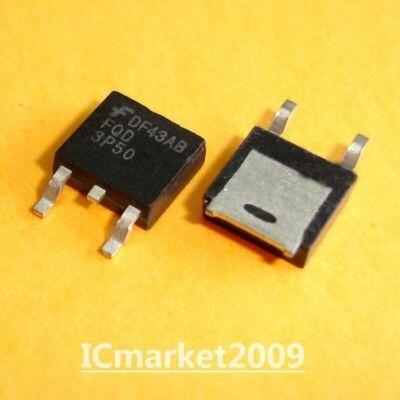 5 PCS FQD3P50 TO-252 FQD 3P50 500V P-Channel Mosfet Transistor #A6-34 ...