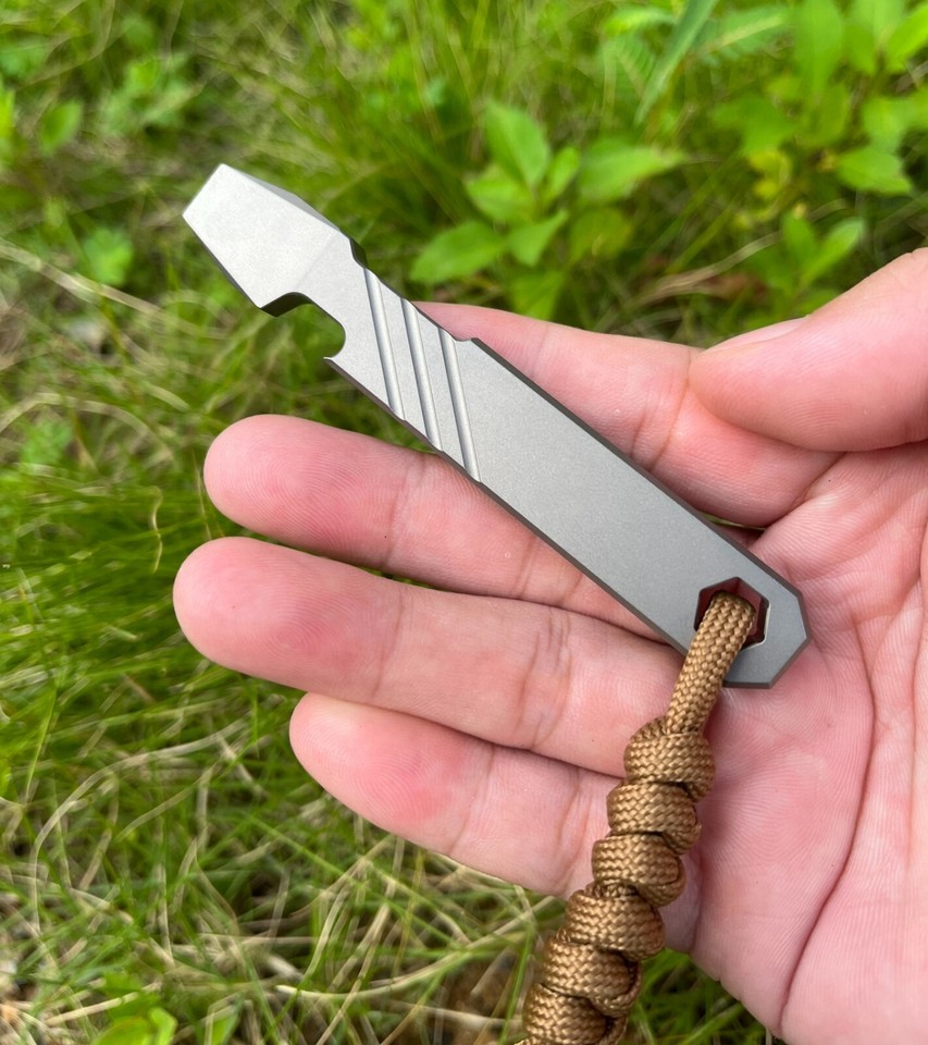 New Titanium Alloy Multi Tools Pry Bar Crowbar Bottle Opener Wrench ...